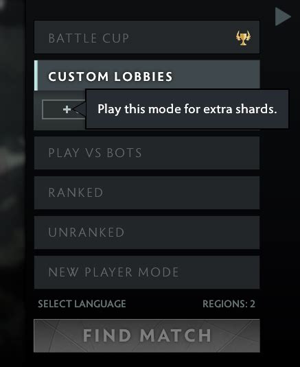 Create Custom Lobby Button Has Incorrect Tooltip · Issue 6828 · Valvesoftwaredota2 Gameplay