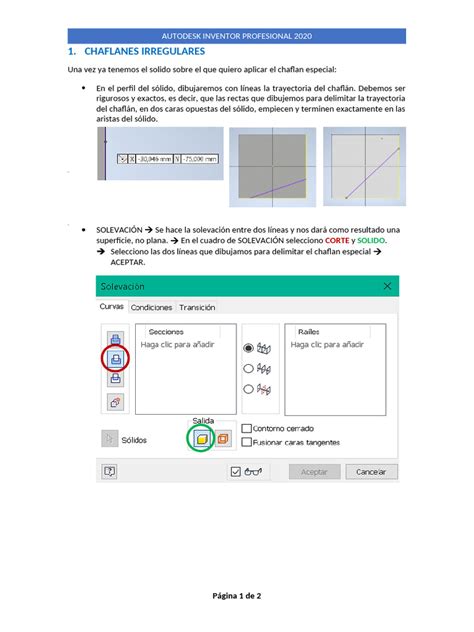 Autodesk Inventor Pro 2020 Chaflanes Irregulares Pdf Hogar Y Jardín