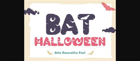 Bat Halloween Font Font Canyon