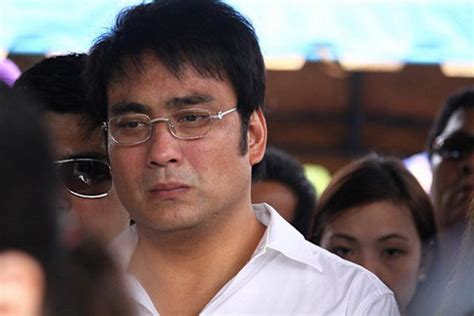 Teary Eyed Sen Ramon Bong Revilla Jr Is Seen During The Interment Of His Half Brother Ramgen