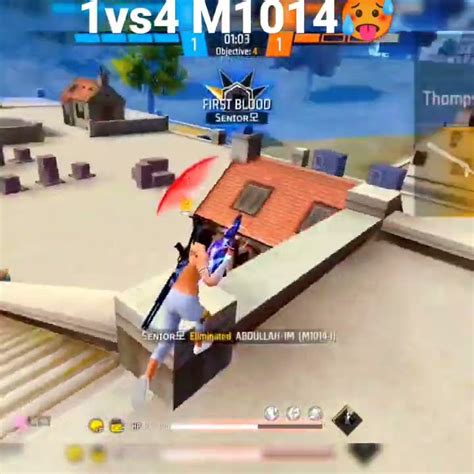 1vs4 M1014 🥵 Impossible Clutch Freefire Viral Shorts Youtube