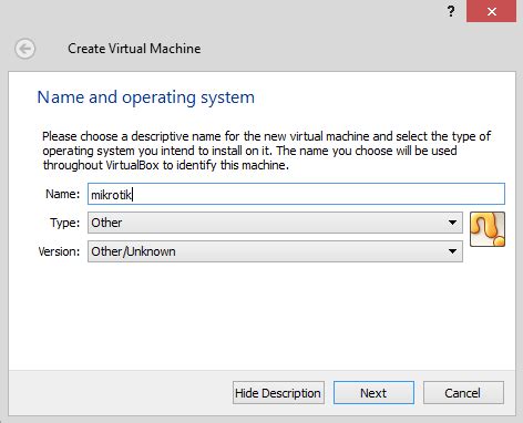 Membuat VM Pada Aplikasi Oracle Virtualbox