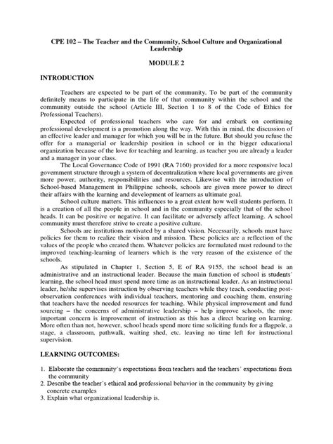 Cpe 102 Module 2 Pdf Leadership Cognition