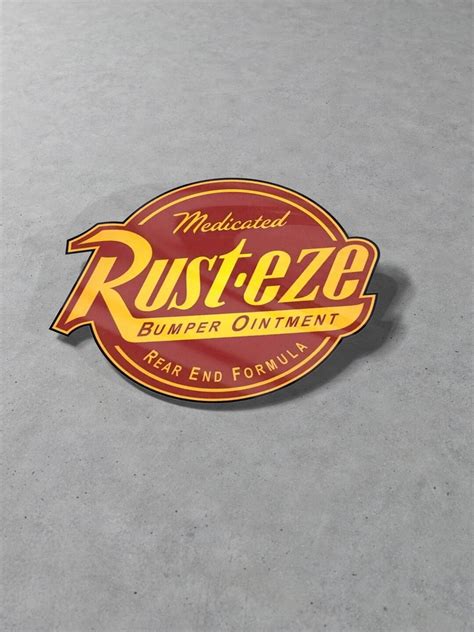 Rust Eze Medicated Bumper Ointment Sticker Etsy