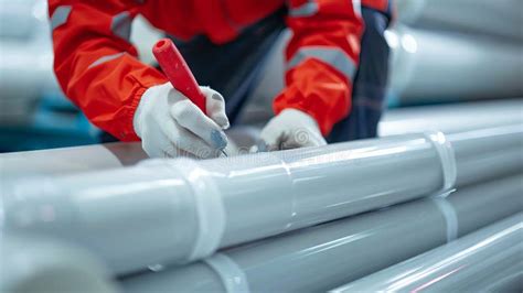Close Up Of Workers Using Wrench On Pipeline In Industrial Setting