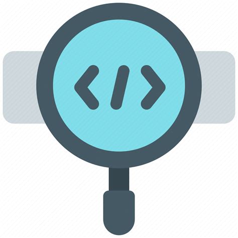 Search Searching Code Coding Program Programming Magnifying Icon