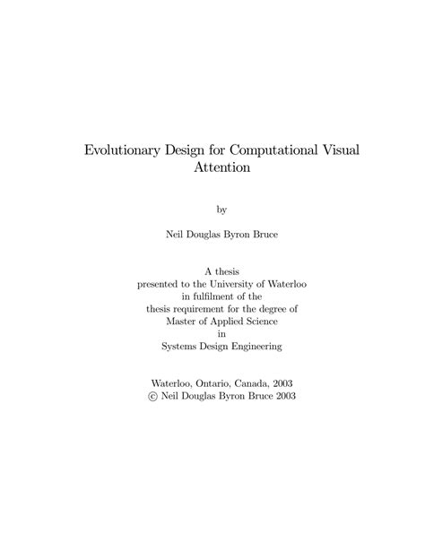 Pdf Evolutionary Design For Computational Visual Attention