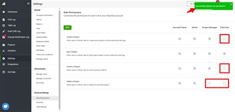 Using Role Permissions