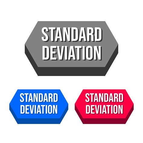 Standard Deviation Business Icon Label Badge Design Vector 26718001
