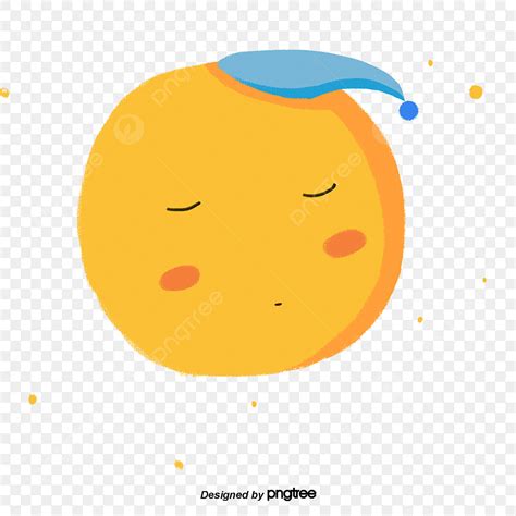 잠든 둥근 달 일러스트 문 보름달 사랑스러운 Png 일러스트 및 Psd 이미지 무료 다운로드 Pngtree
