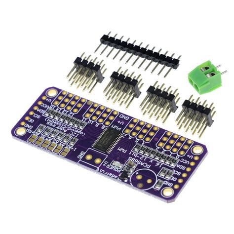 PCA9685 Module 16 Channel 12 Bit PWM Servo Driver Fm I2C Interface For Arduino Raspberry Free