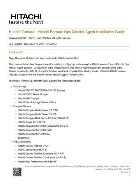 hitachi remote ops monitor agent installation guide pdf