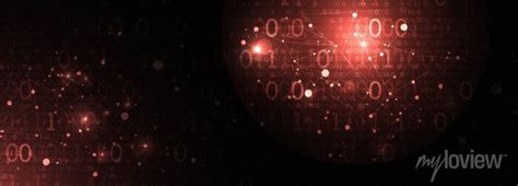 Technology Background With Plexus Effect Big Data Concept Binary