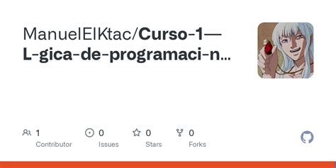 GitHub ManuelElKtac Curso 1 L Gica De Programaci N Primeros Pasos
