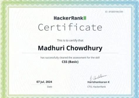 Madhuu Chowdhury On Linkedin Css Certification Thanks Thanks Thanks