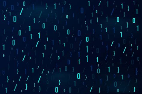 Premium Vector Binary Number Blockchain Random Pattern On Dark Blue
