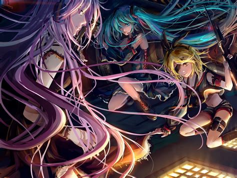 2k Vocaloid Hatsune Miku Megurine Luka Kagamine Len Kagamine Rin