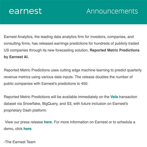 Earnest Analytics On Linkedin Machinelearning