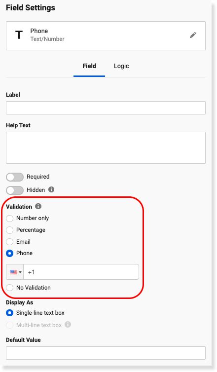 Validation On Forms Smartsheet