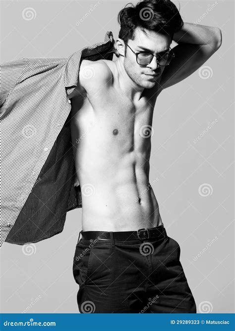 Man Model Doing A Fashion Shoot In The Studio Stock Photos Image 29289323