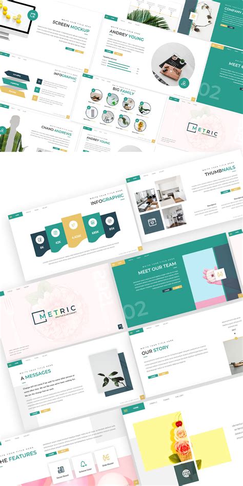 Metric Creative Concept Google Slides Template