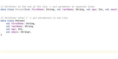Put Kotlin Arguments On Separate Lines JetBrains Guide