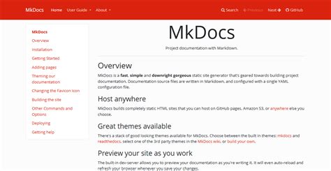 MkDocs Bootswatch Themes