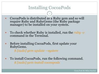 What Is CocoaPods And How To Setup PPT