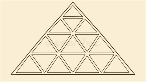 Triangle Geometric Puzzle Shape Pattern Design Vector Design