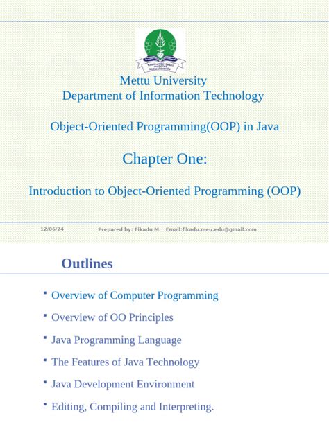 Object Oriented Programming Chapter 01 Pdf Inheritance Object Oriented Programming Java