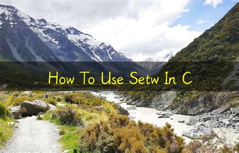 How To Use Setw In C 666how