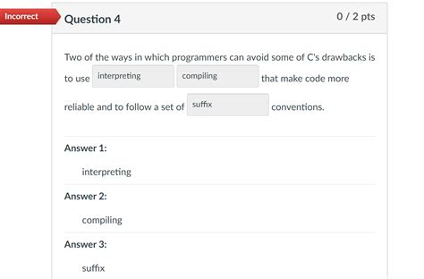 Solved Two Of The Ways In Which Programmers Can Avoid Some