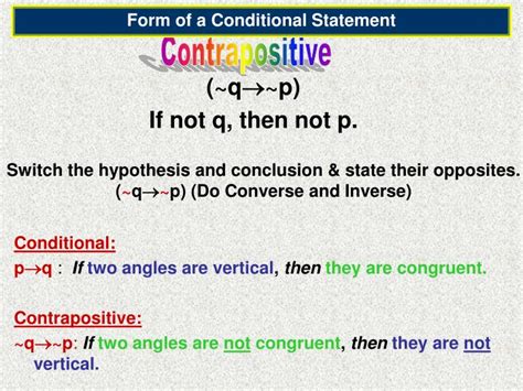 PPT Objectives Write The Inverse And Contrapositive Of Conditional Statements PowerPoint