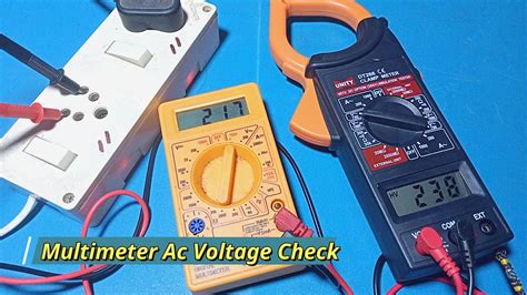 How To Check Ac Voltage With Multimeter Multimeter Ac Voltage Check YouTube