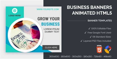 Business Banners Animated Html5 Banner Ads Gwd Codemarket