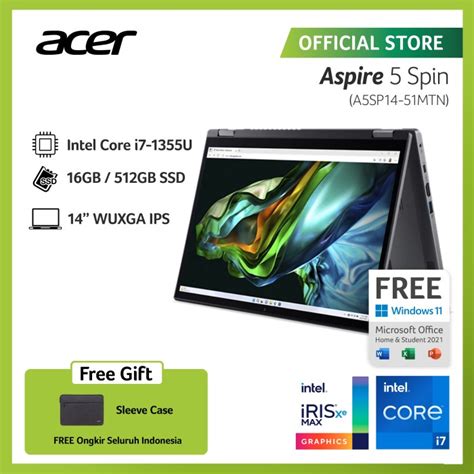 Promo ACER ASPIRE SPIN A SP MTN I U RAM GB G Cicil X Jakarta