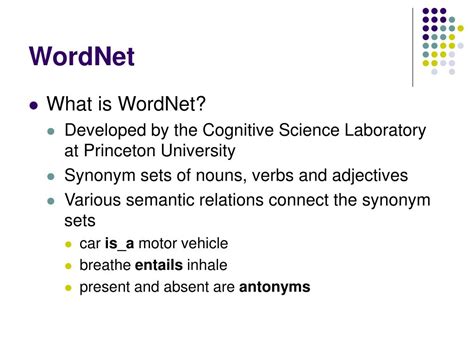 Ppt Using Link Grammar And Wordnet On Fact Extraction For The Travel
