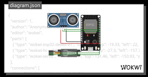 Tempat Sampah Pintar Copy Wokwi Esp32 Stm32 Arduino Simulator