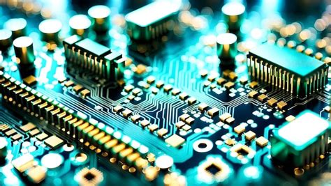 Premium Ai Image Illustration Machine Working On Microcircuit