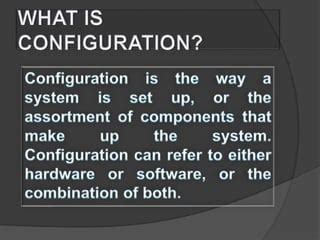 COMPUTER HARDWARE SETUP AND CONFIGURATION Pptx