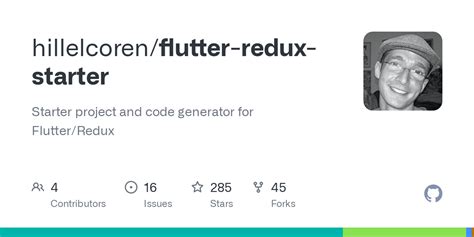 Github Hillelcorenflutter Redux Starter Starter Project And Code