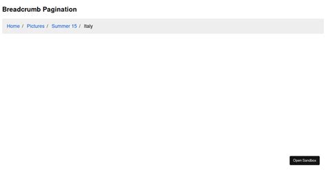 Breadcrumb Pagination Codesandbox Breadcrumb Pagination Codesandbox