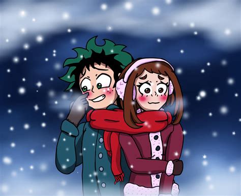 Deku X Uraraka Close Warmth By Edcom02 On Deviantart