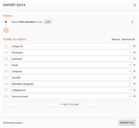 Export Data