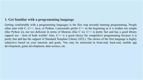 How To Learn Programming For Begineers Ppt