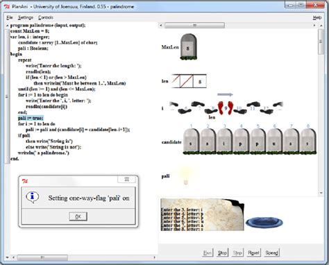 Planani Executing A Pascal Program Variables Are Visualized In Planani Executing A Pascal Program Variables Are Visualized In