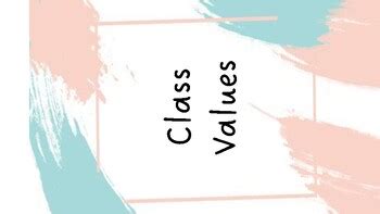 Classroom Core Values By Allison Violante TPT