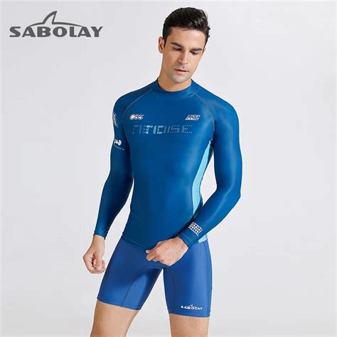 SABOLAY Мужской рашгард для серфинга | AliExpress