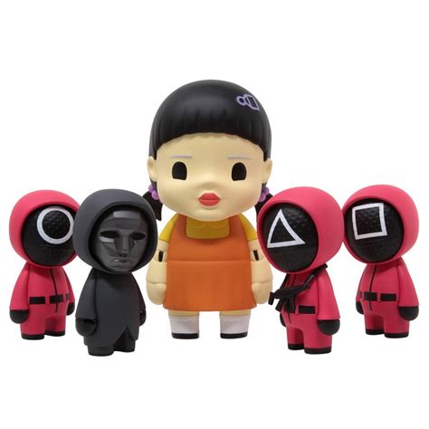 Beetle Kokies X Bait X Squid Game 魷魚遊戲 面具人 玩具 一套 五款 公仔 展場限定 蝦皮購物