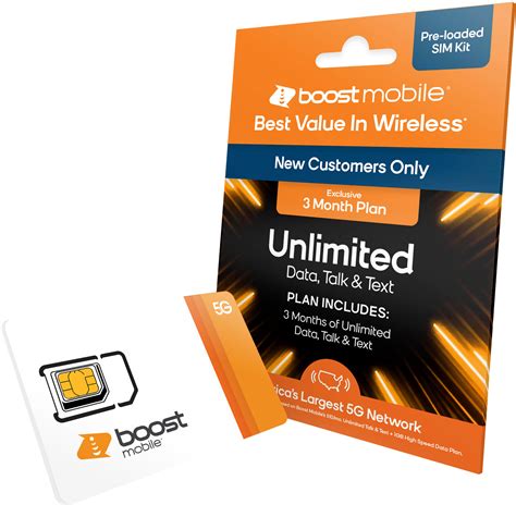 Customer Reviews Boost Mobile Months Unlimited Plan SIM Card Kit BMDPDSHTSIMENR Best Buy